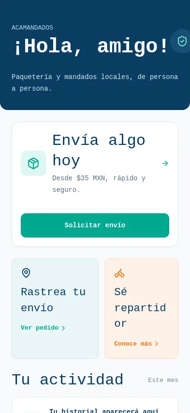 AcaMandados Delivery App