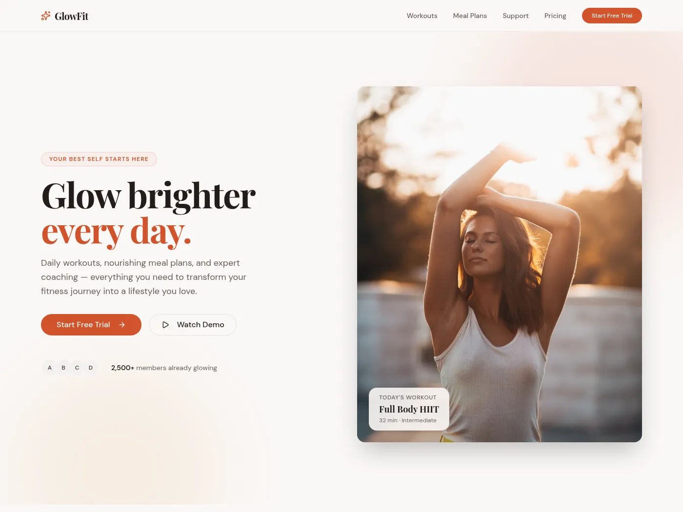 GlowFit Fitness Hub