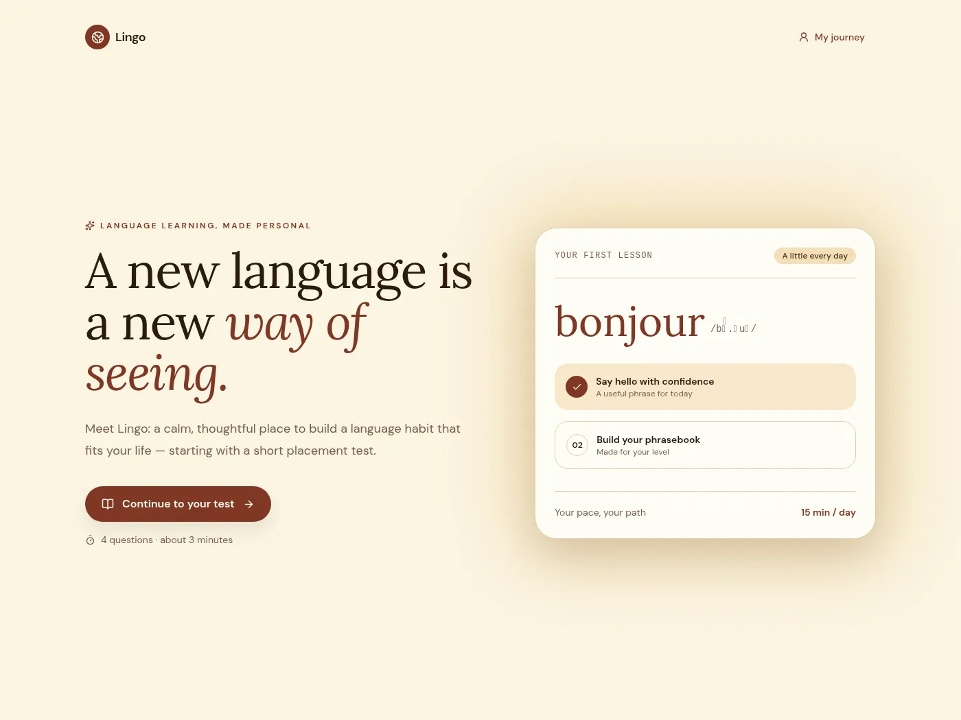 Language Learner Portal
