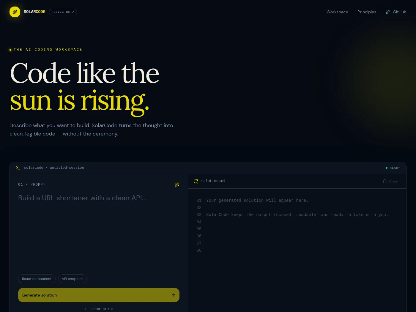 SolarCode AI Coder