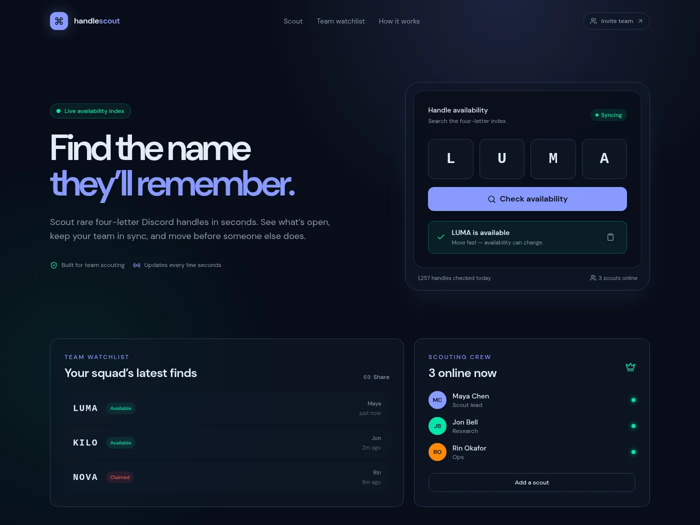 Discord Handle Sniper
