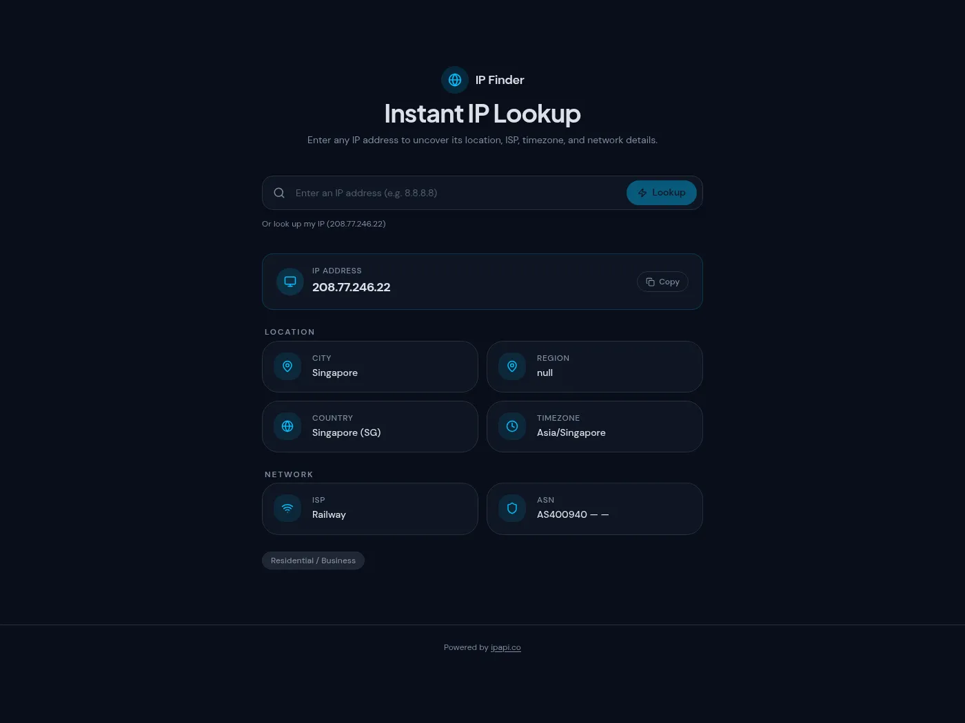 IP Finder Tool