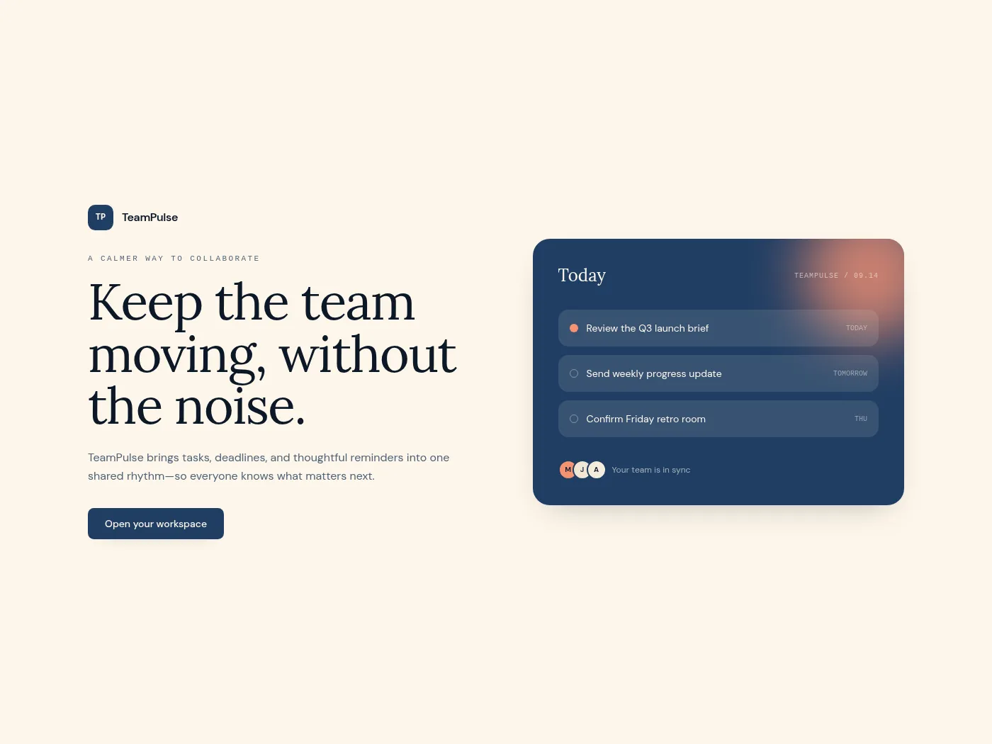TeamPulse Reminder App