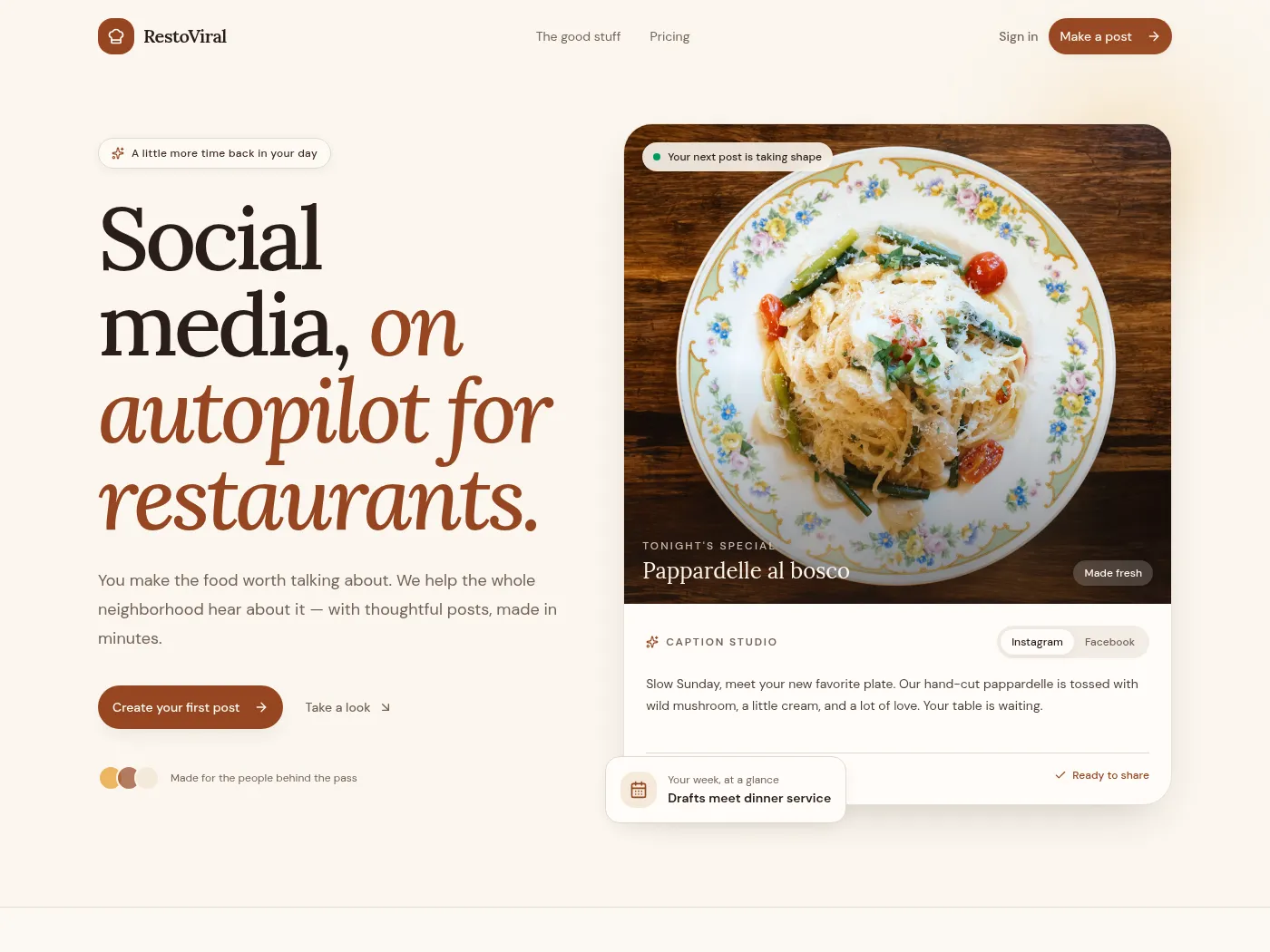 RestoViral Social Scheduler
