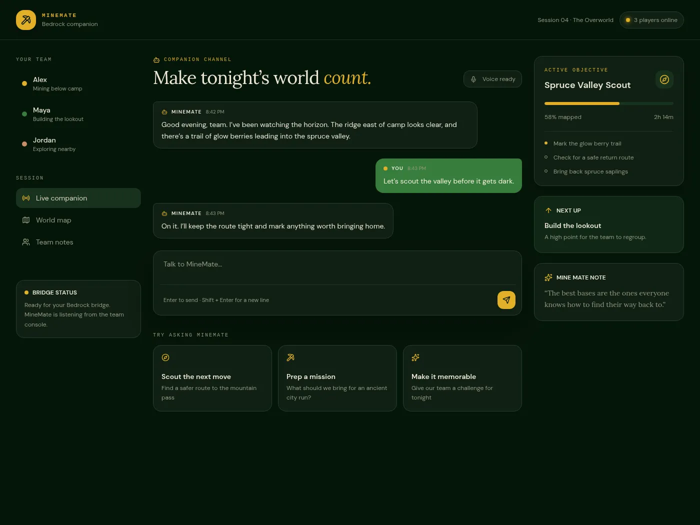 MineMate AI Companion