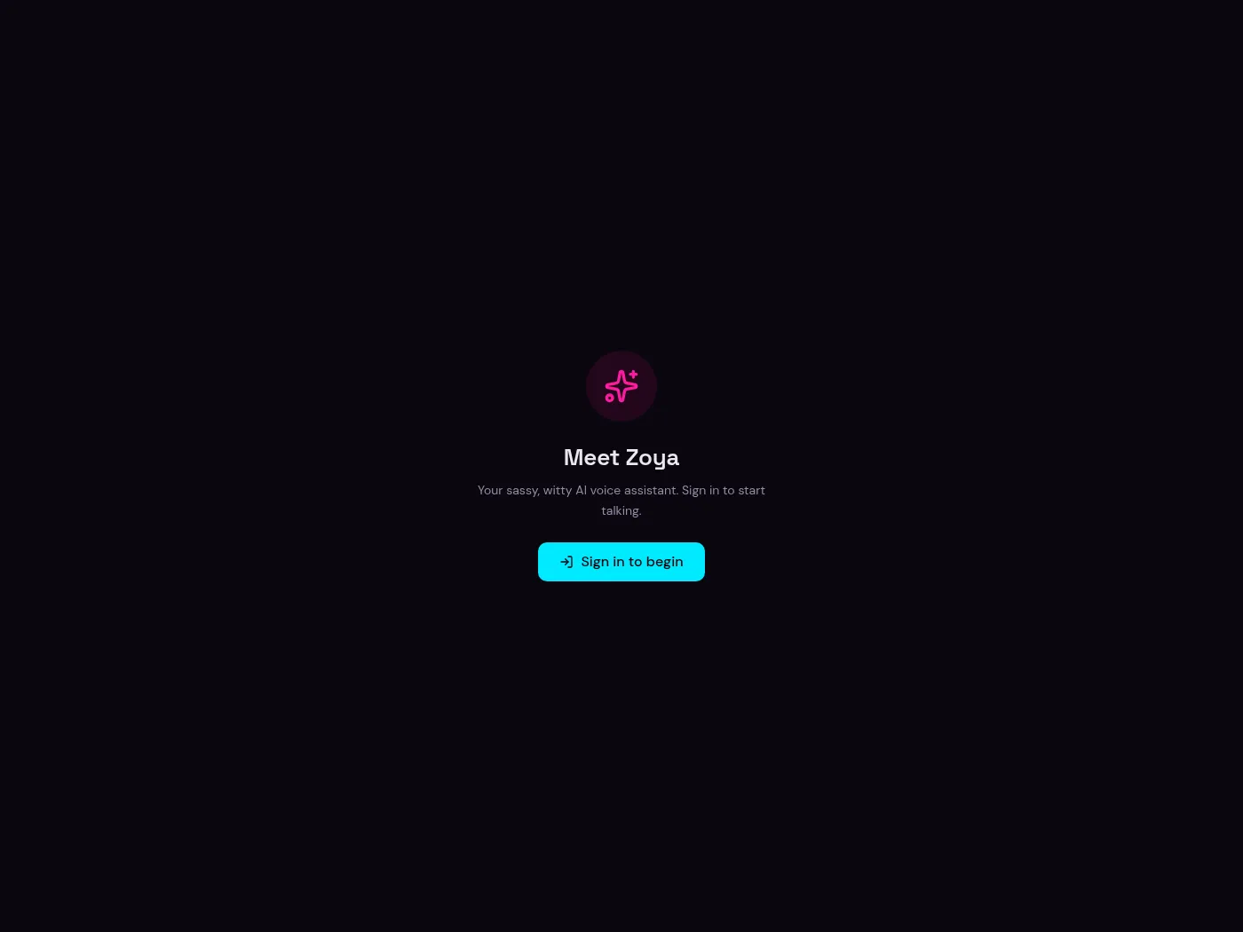Zoya Voice AI Assistant