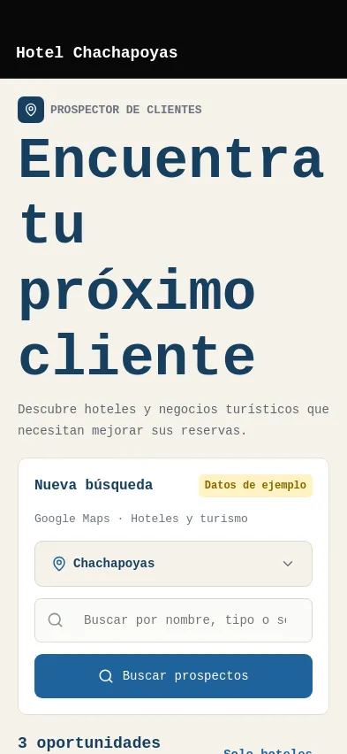 Hotel Client Finder