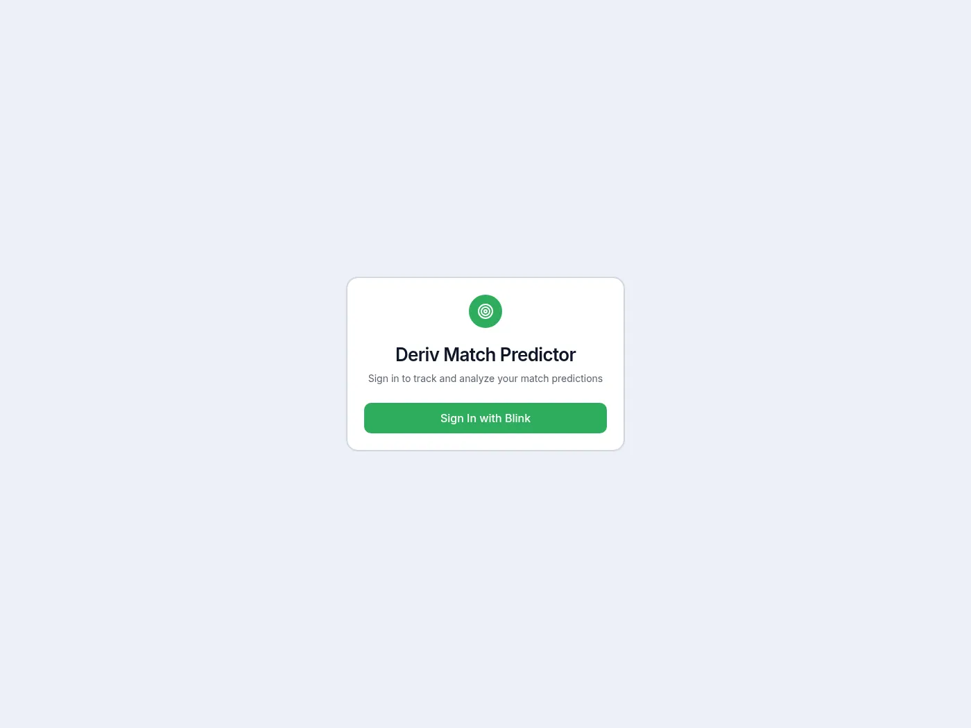 Deriv Match Predictor