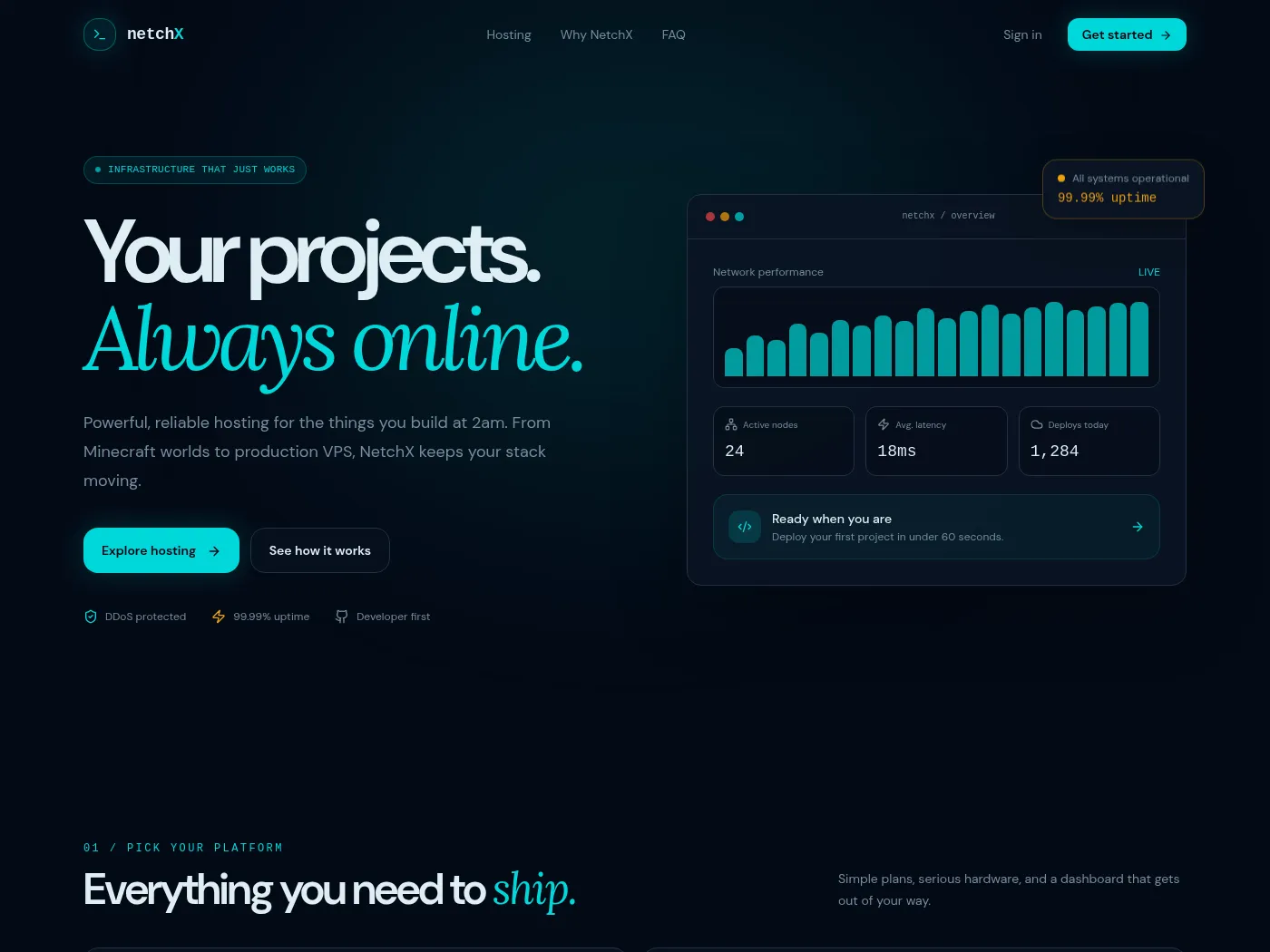 NetchX Hosting Hub