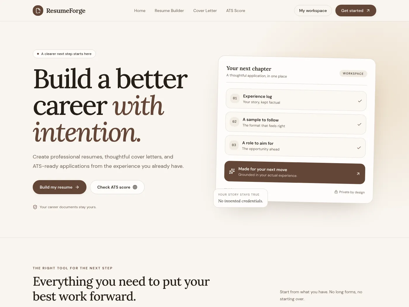ResumeForge AI Career Platform