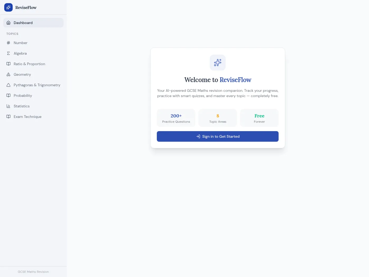ReviseFlow AI Revision Hub
