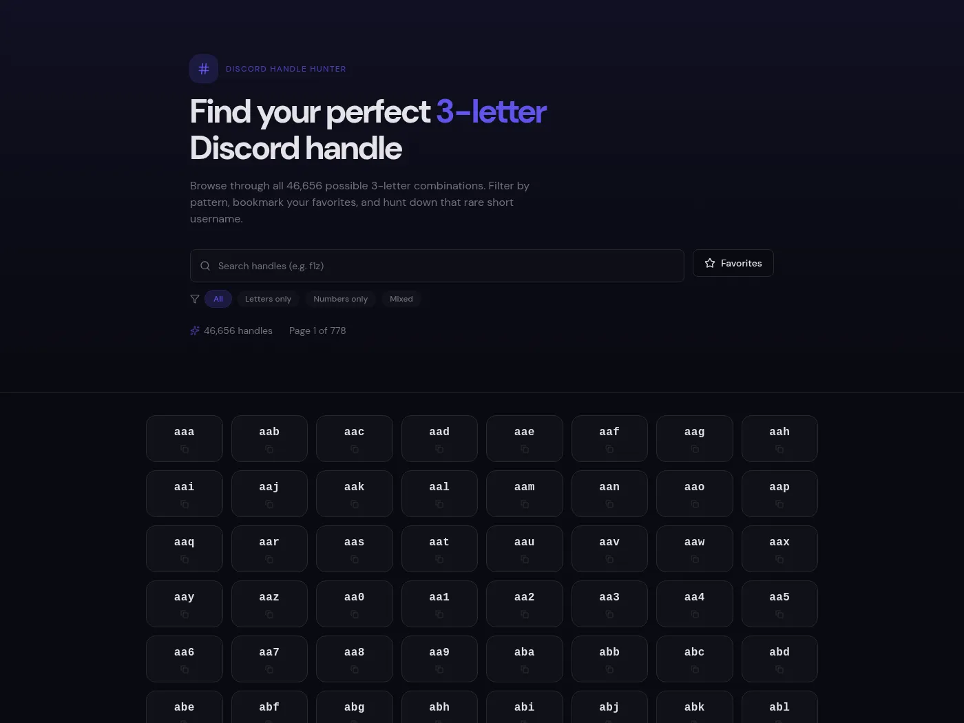 Discord Handle Hunter