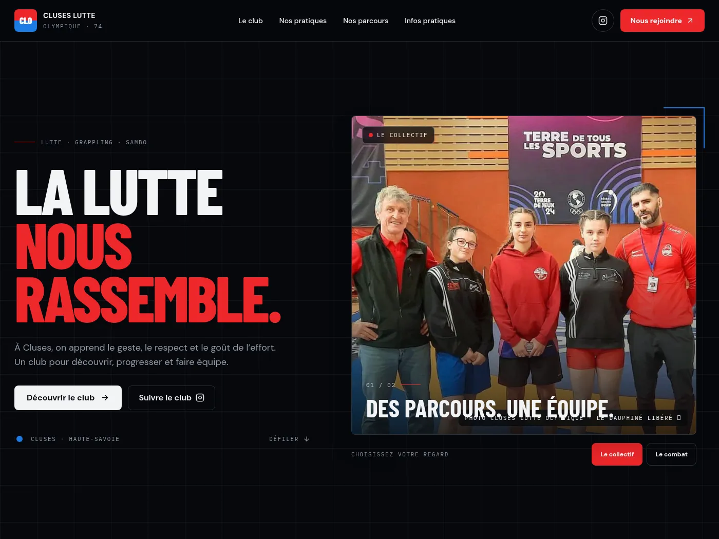 Cluses Lutte Olympique Site