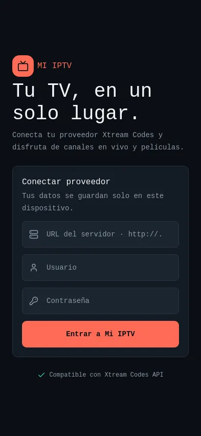 Xtream IPTV Client