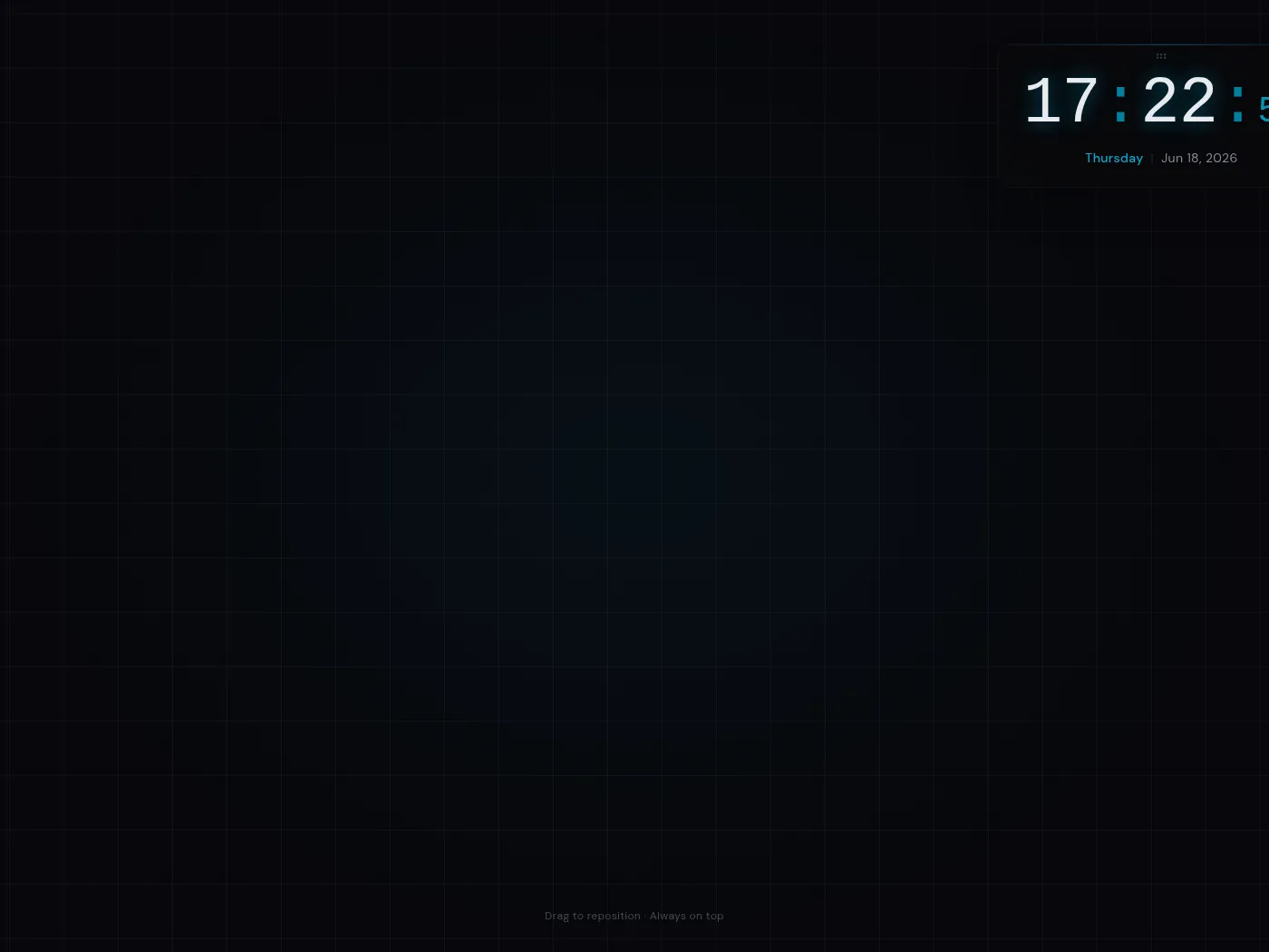 Floating Clock Widget