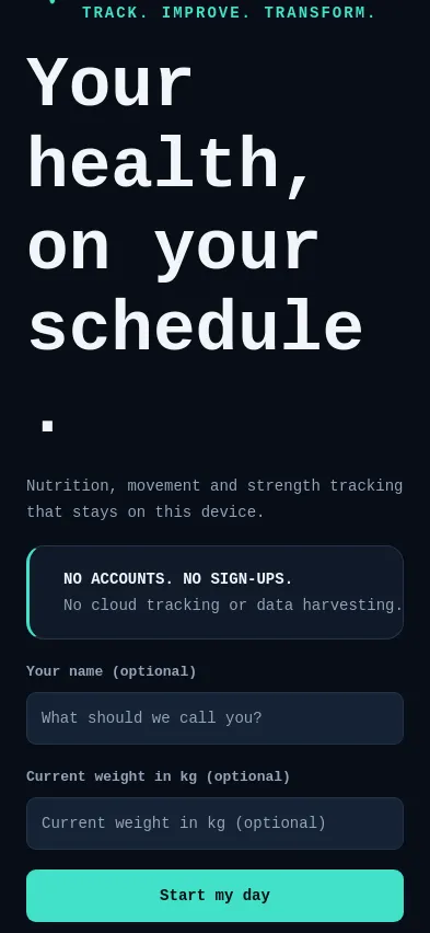 FastFlow Nutrition Tracker