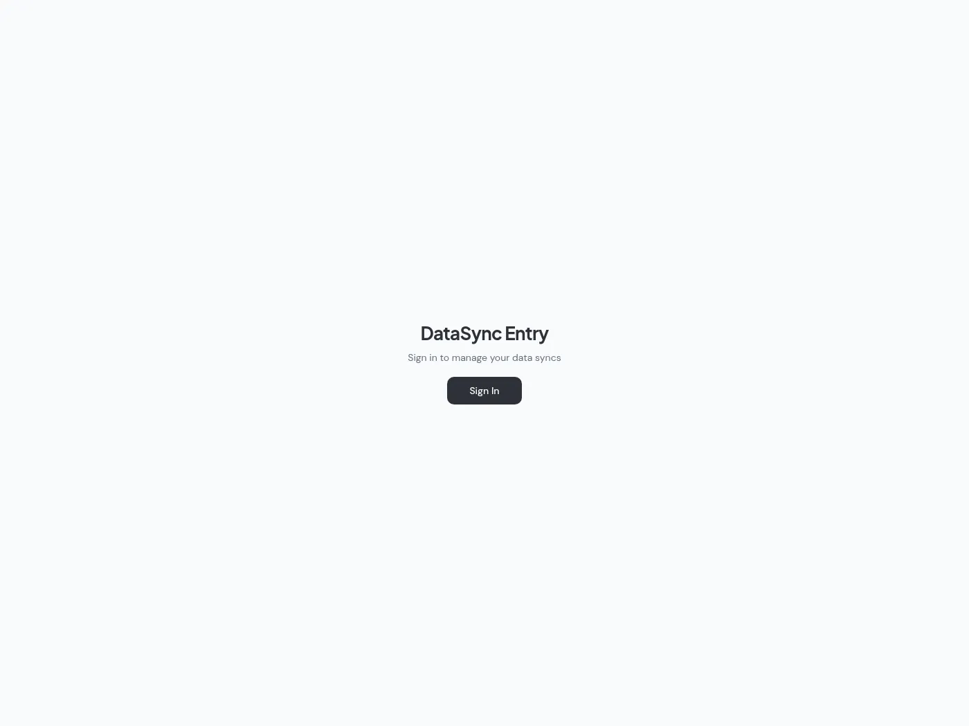 DataSync Entry System
