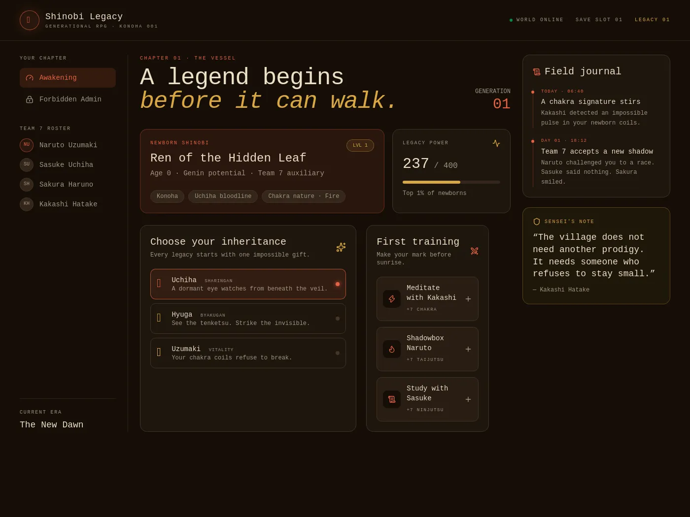 Shinobi Legacy RPG