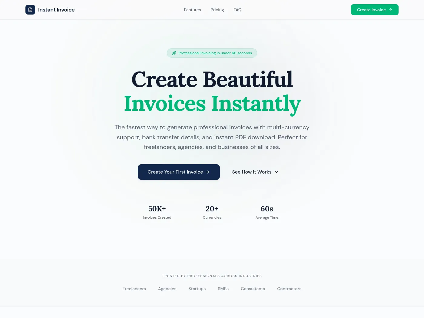 Instant Invoice Pro