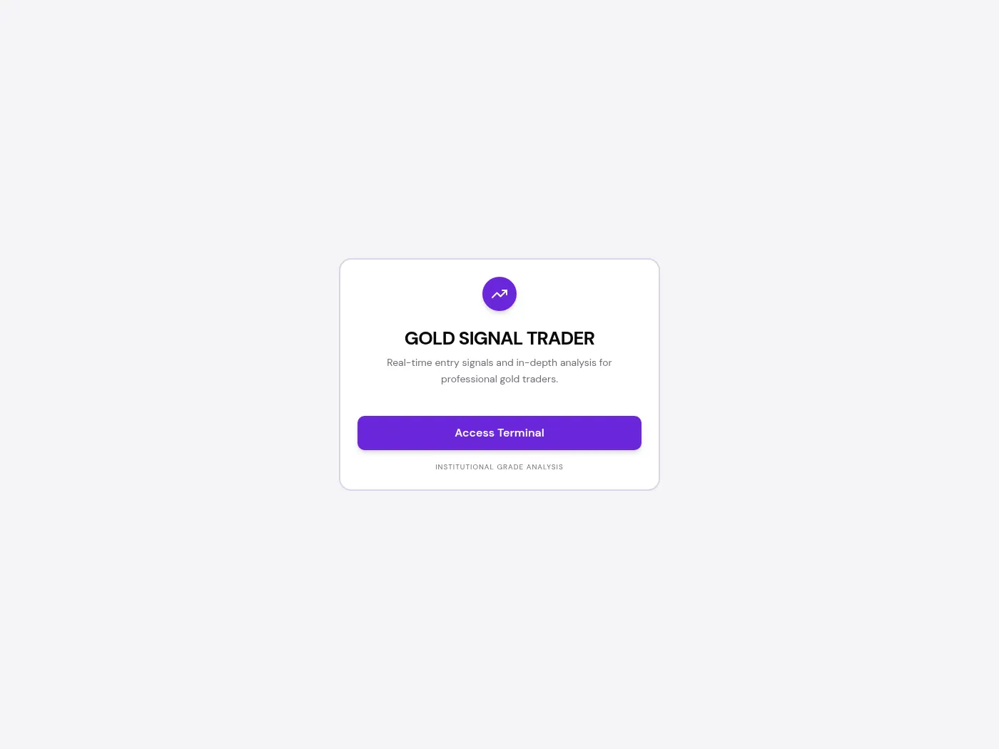 Gold Signal Trader