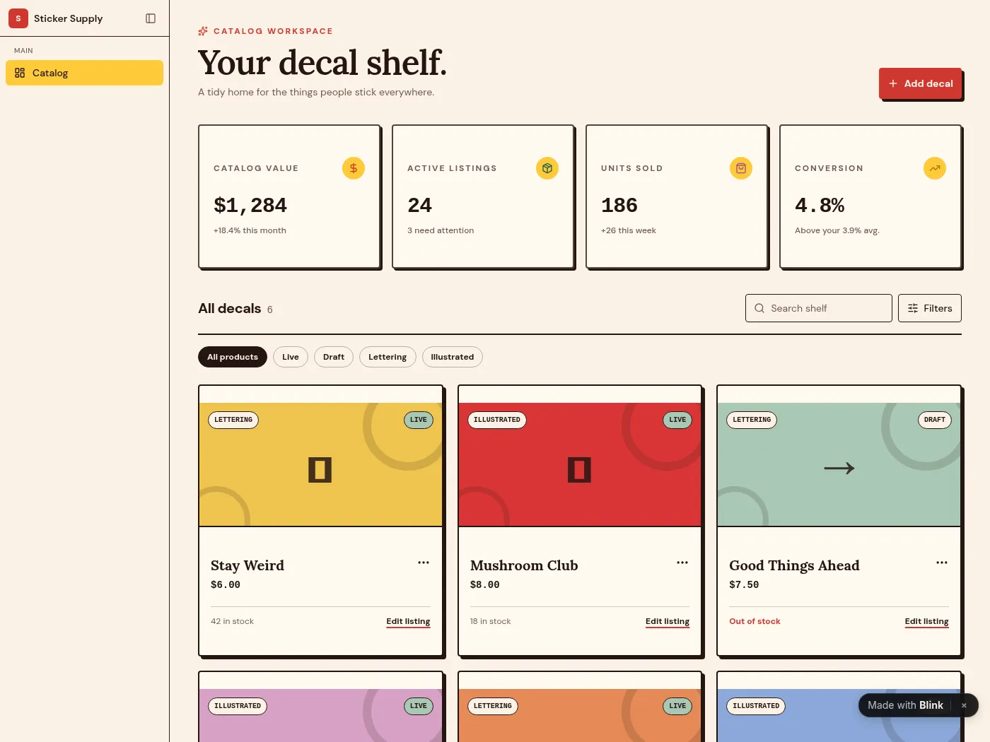 Decal Sales Portal