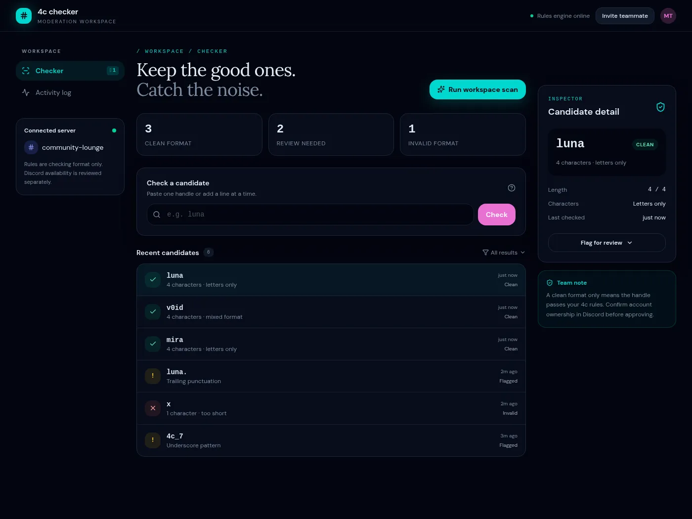 Discord 4c Checker