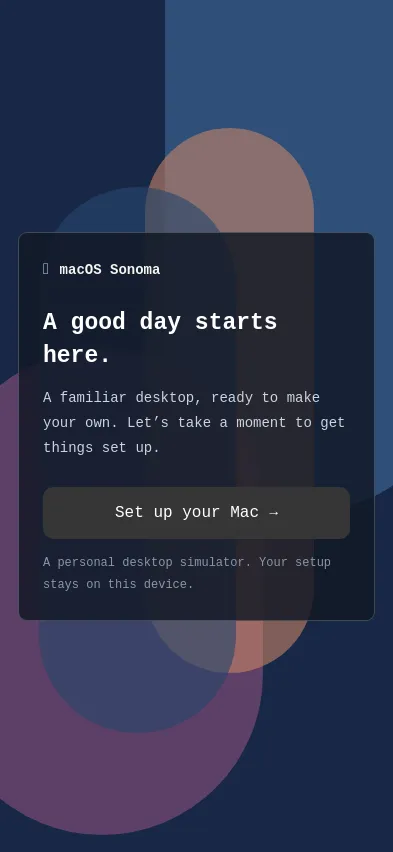 Mac OS Web Simulator