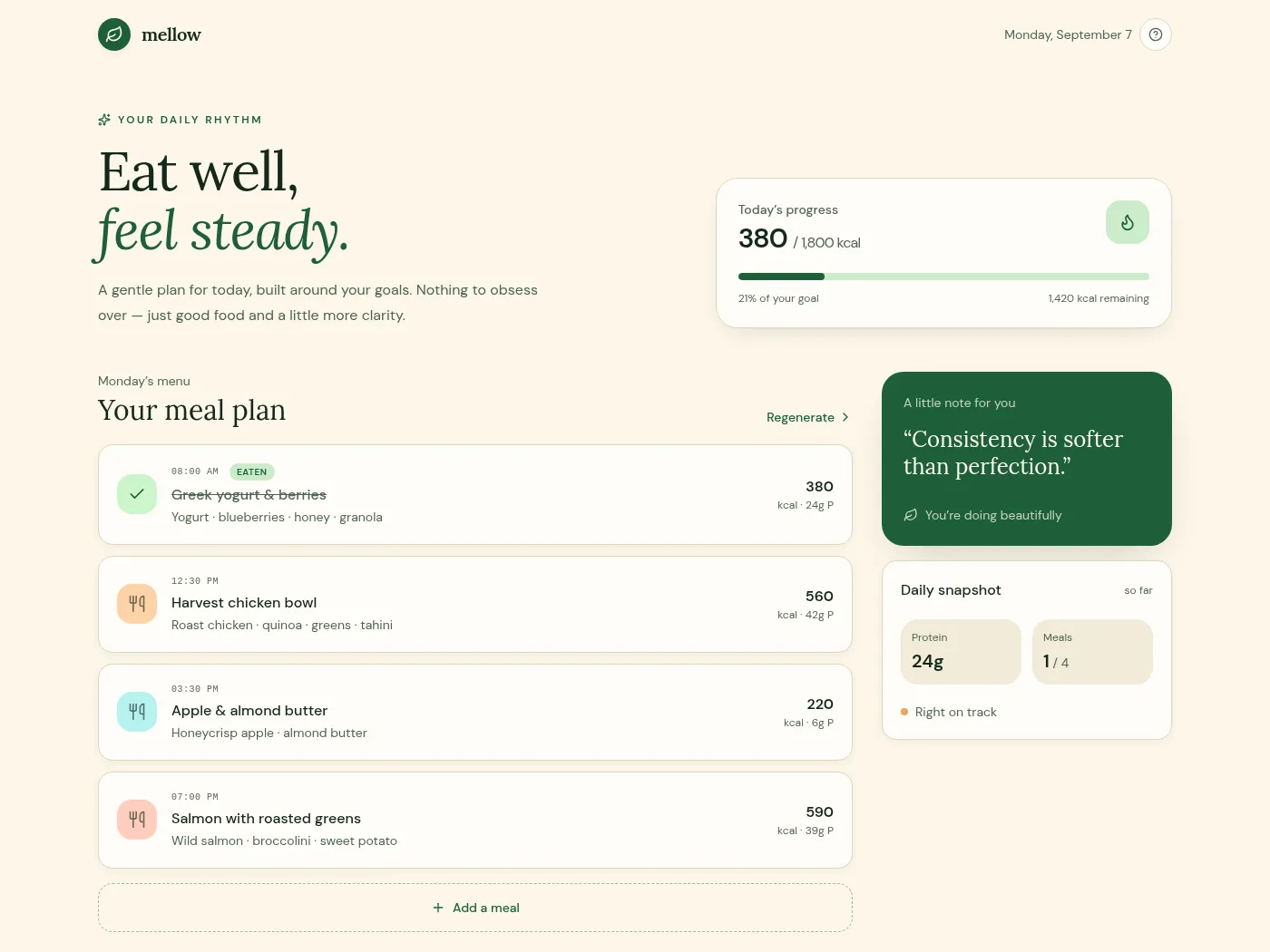 Calorie Counter Meal Planner