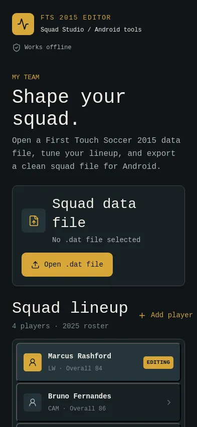 FTS 2015 Editor Web