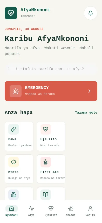 AfyaMkononi Tanzania