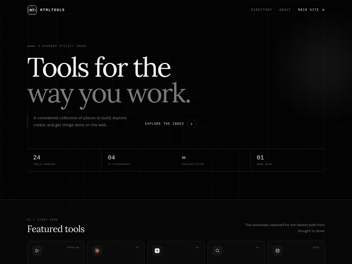 Monochrome Tools Hub
