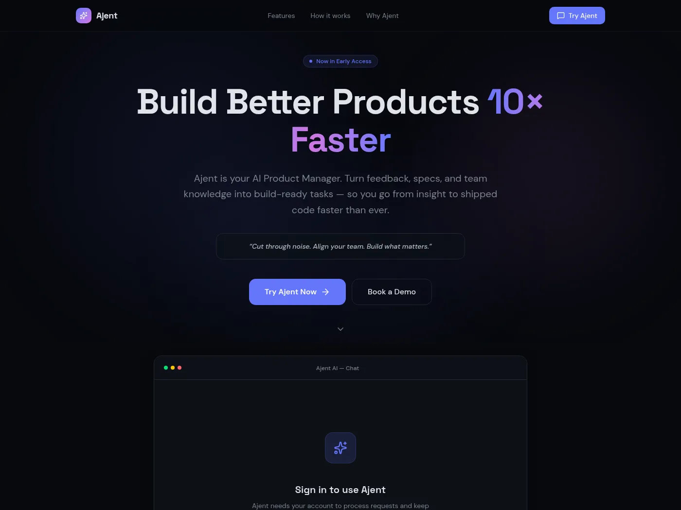 Ajent AI Redesign
