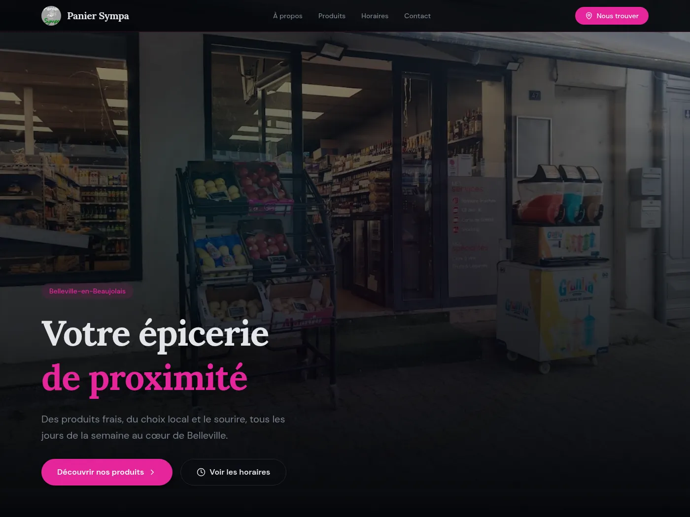 Panier Sympa Website