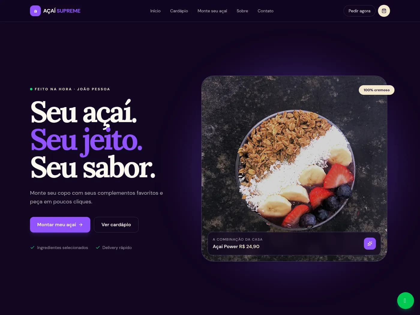 Açaí Supreme Online Store