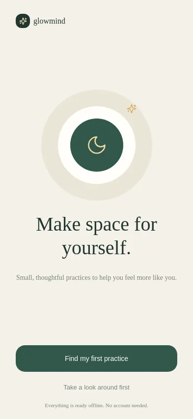 GlowMind Meditation App