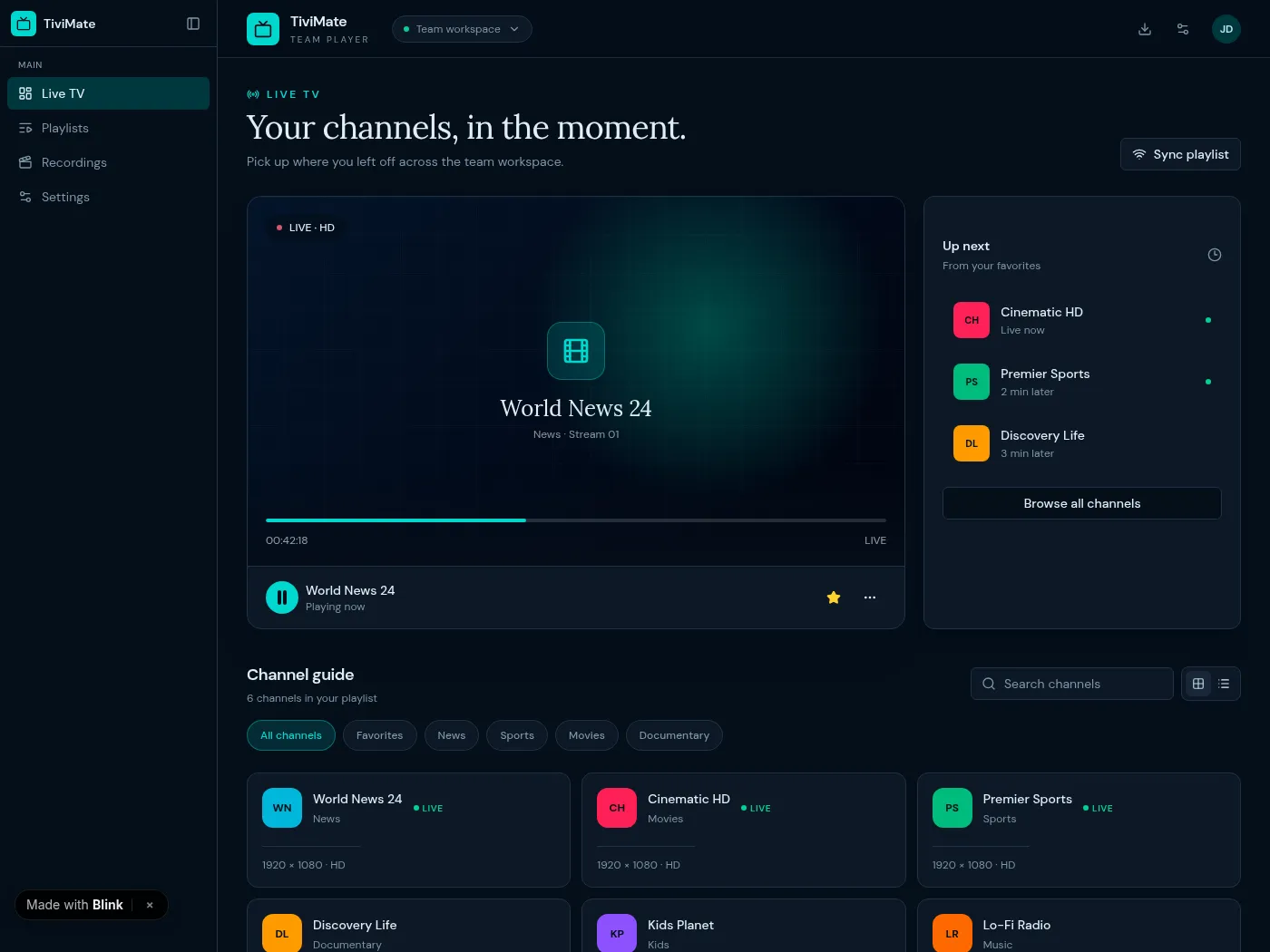 TiviMate Web Player