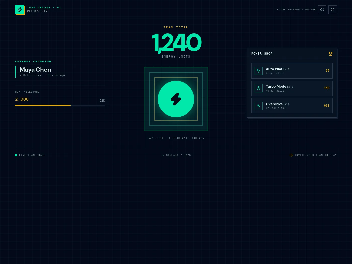 Handcrafted Clicker Game
