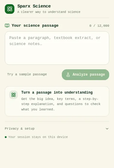 Sparx AI Text Analyzer
