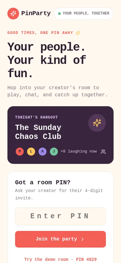 PinParty Hub