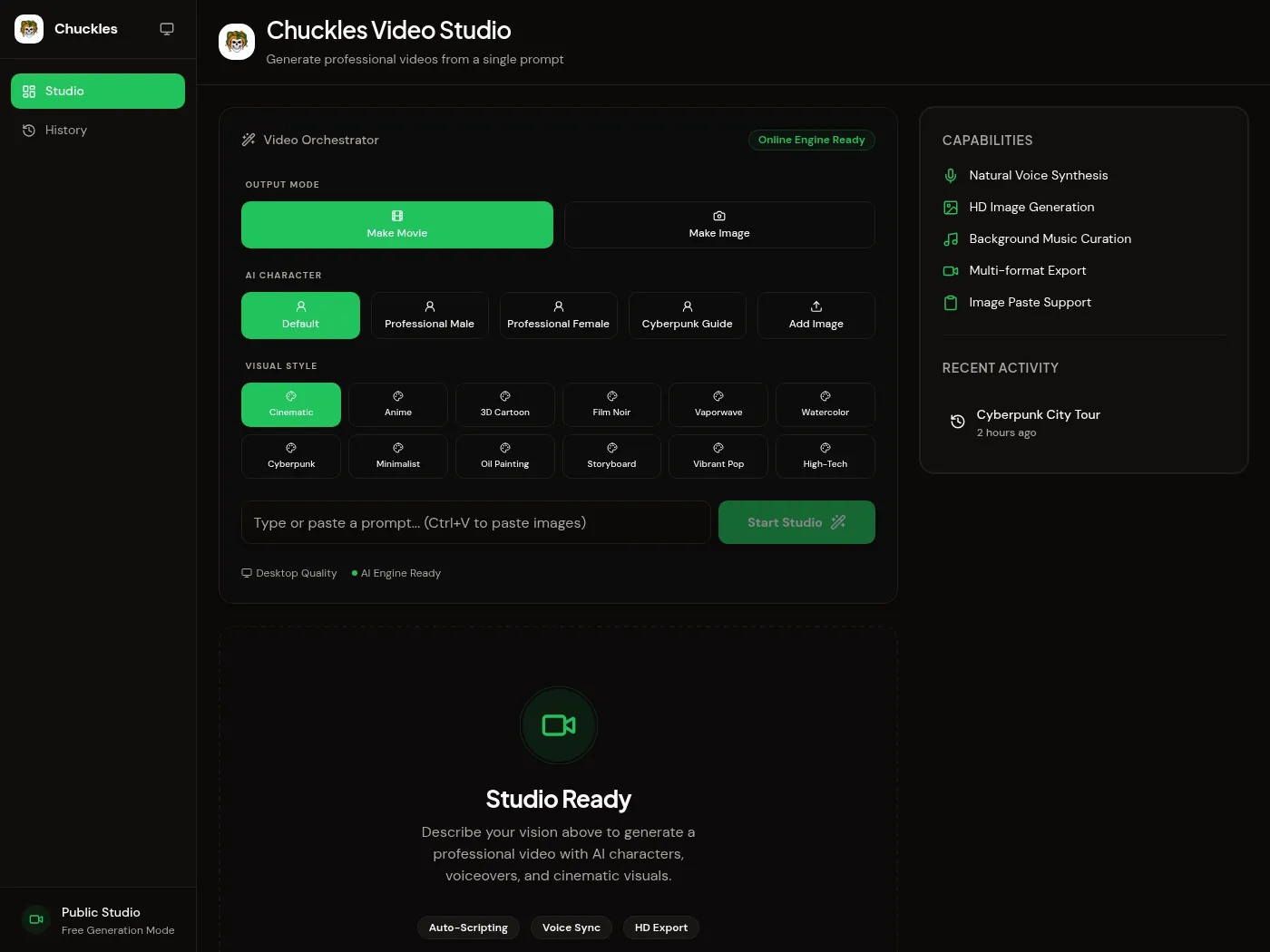 Offline AI Video Builder