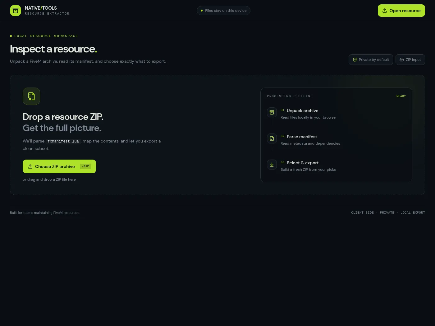 FiveM Resource Extractor
