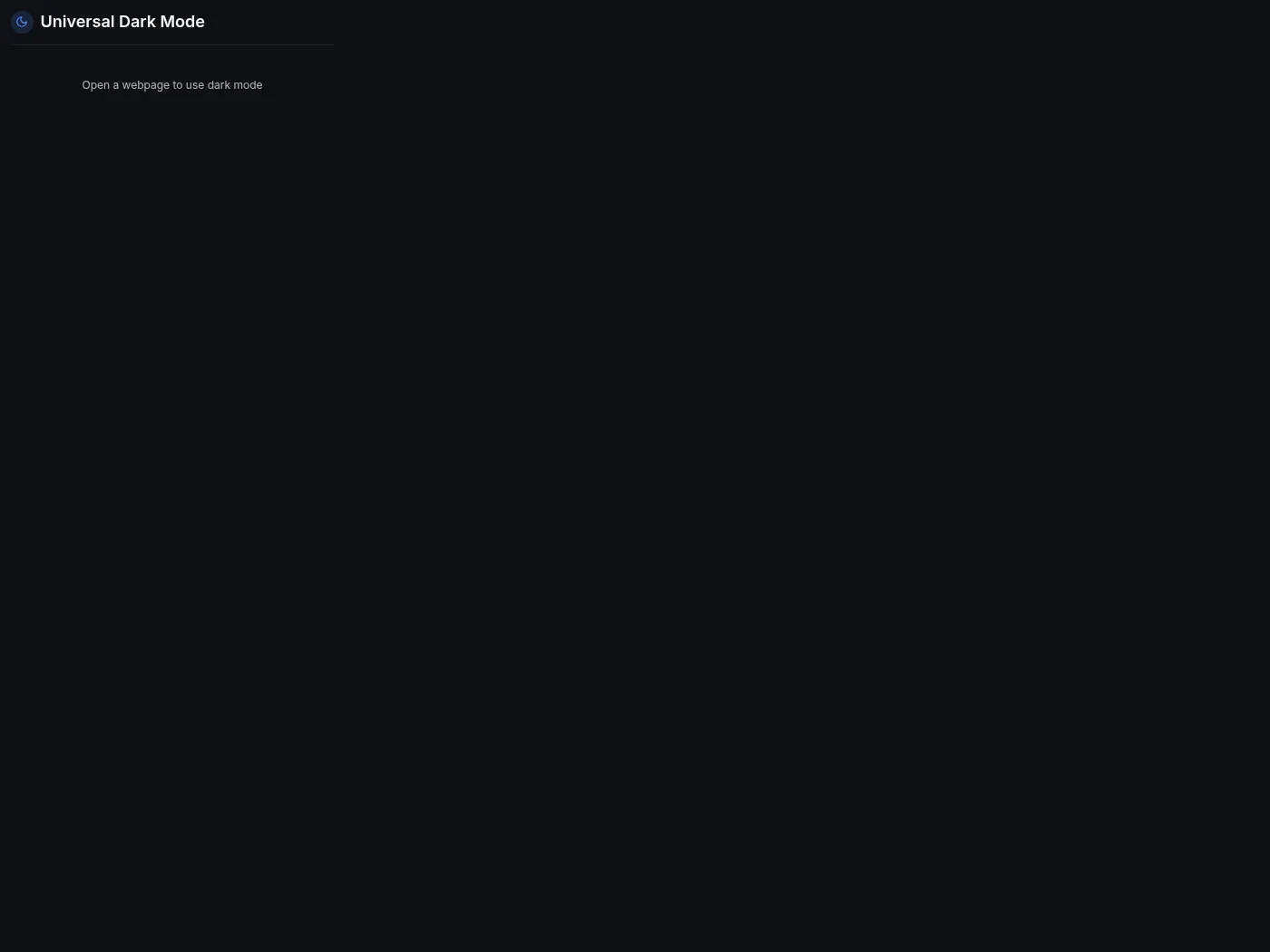 Universal Dark Mode Toggle