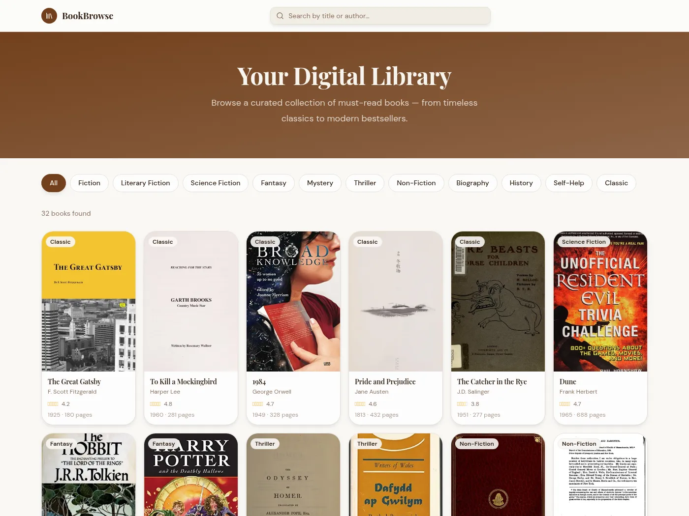 BookBrowse Library