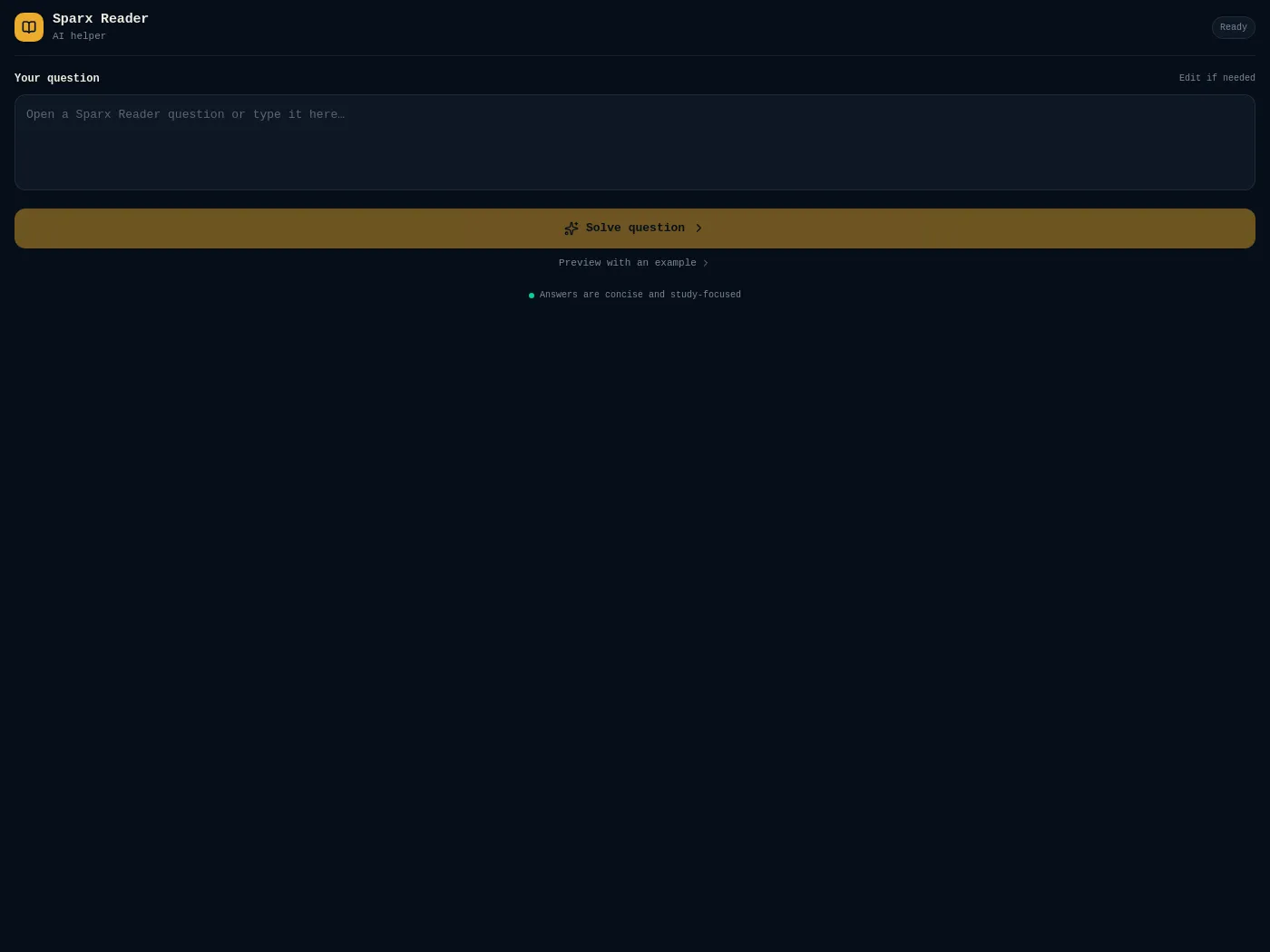 Sparx Reader AI Helper
