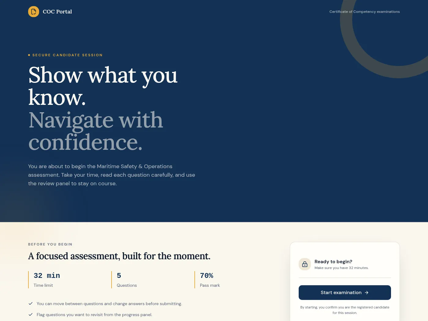COC Exam Portal