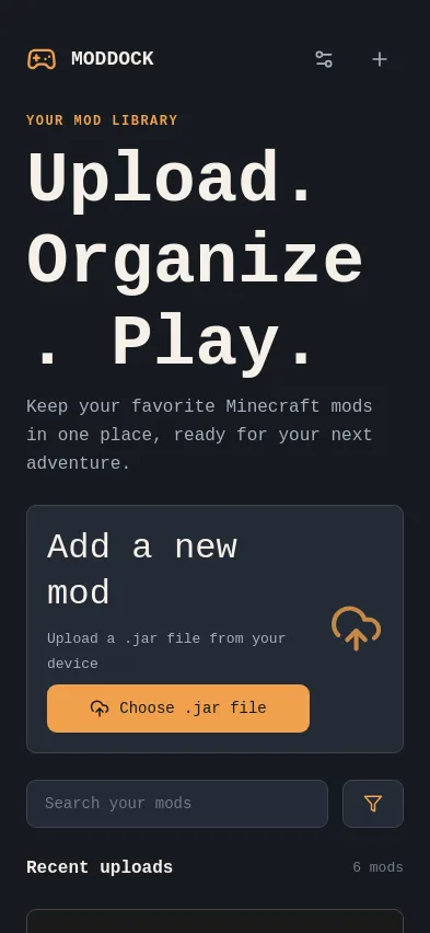 Minecraft Mod Uploader
