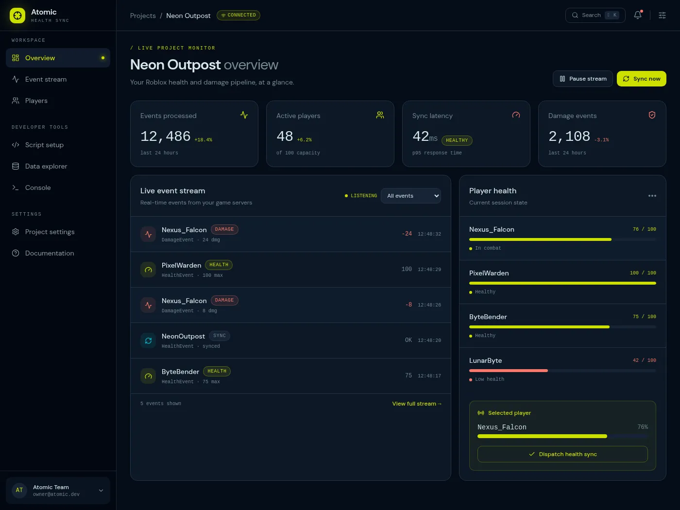 Atomic Health Sync