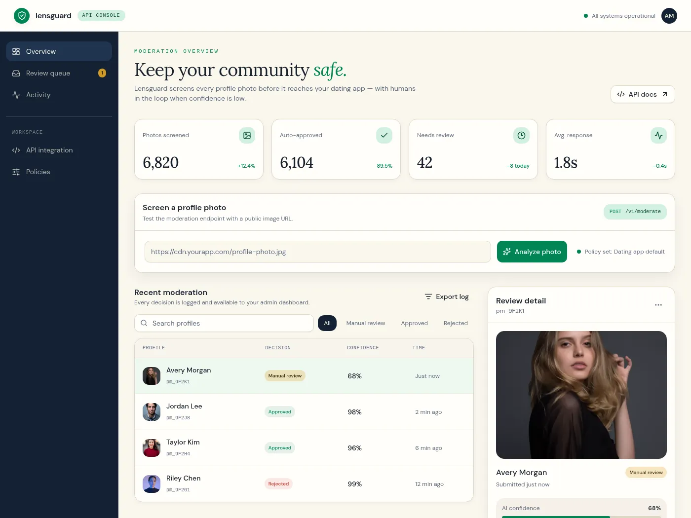 AI Photo Moderator