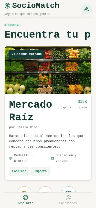 Tinder Socios Económicos