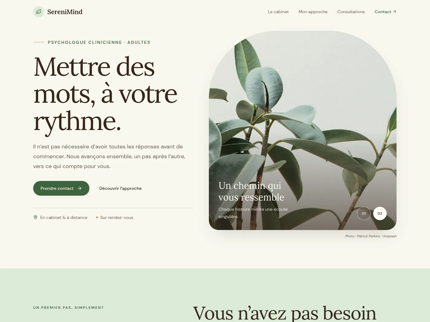 SereniMind Psychologue Site